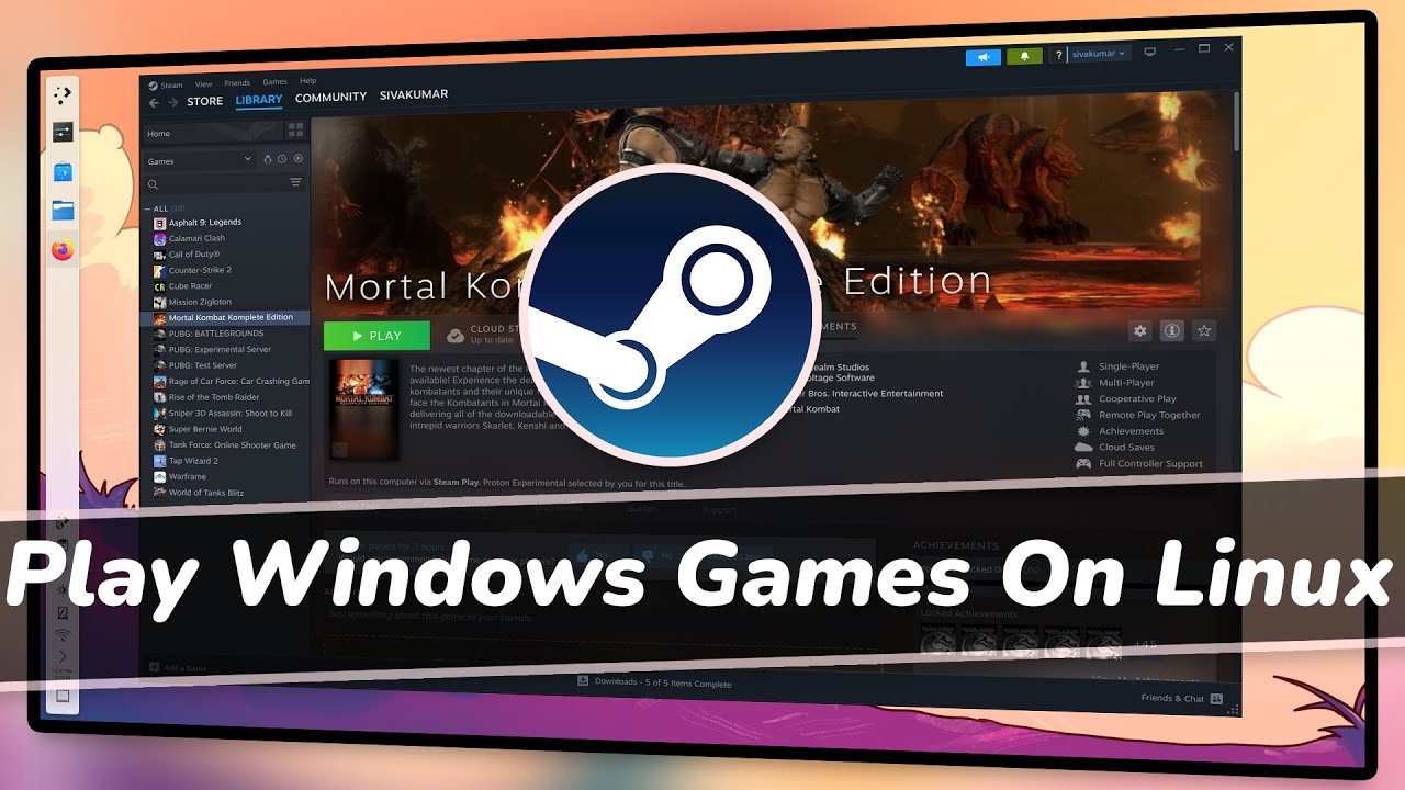 How To Install STEAM on Arch Linux // Play WINDOWS Games on Linux Using Proton