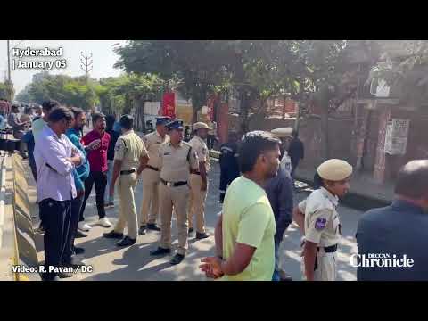Police and DRF Teams Deployed for Demolition of Six-Storey Building on 100 Feet Road, Madhapur