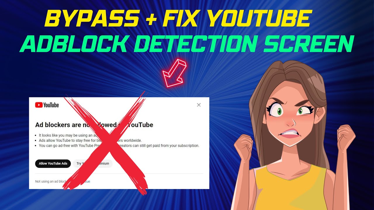 How To Bypass + Fix Youtube Adblock Detection Screen [Working Solution]