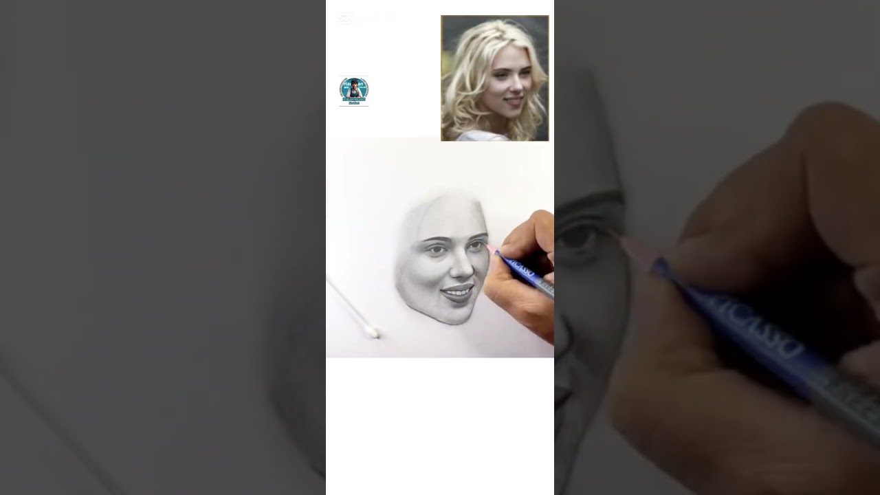 🎨Timeless Beauty – Scarlett Johansson in Pencil📝#ScarlettJohansson #PencilSketch #CelebritySketch