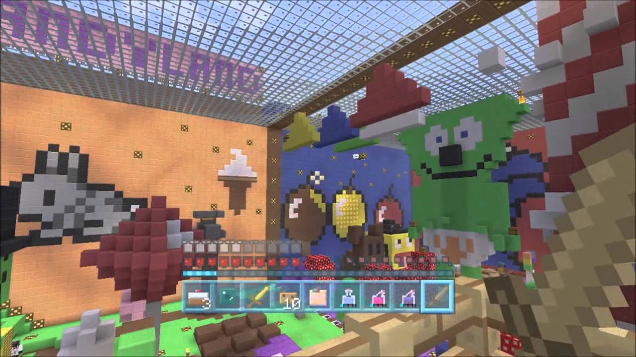 Minecraft xbox 360 Hunger Games | Candy Land | Survival Games