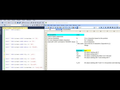 Hands on SQL Wildcards/LIKE/WHERE/Interview Questions with Complete SQL queries