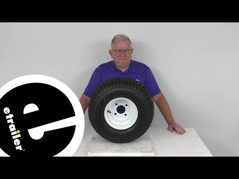 etrailer | In-Depth Review of the Kenda 215/60-8 Bias Trailer Tire with 8" White Wheel