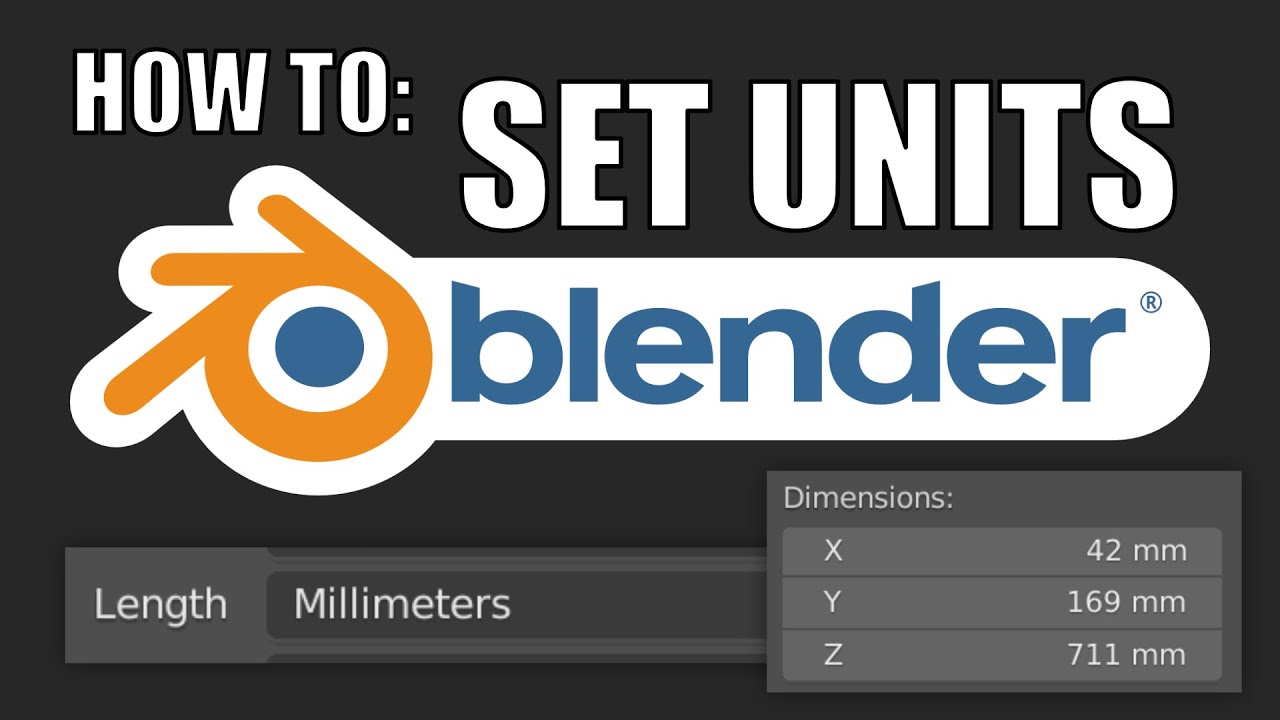 How to Set Units in Blender and Save Default Settings