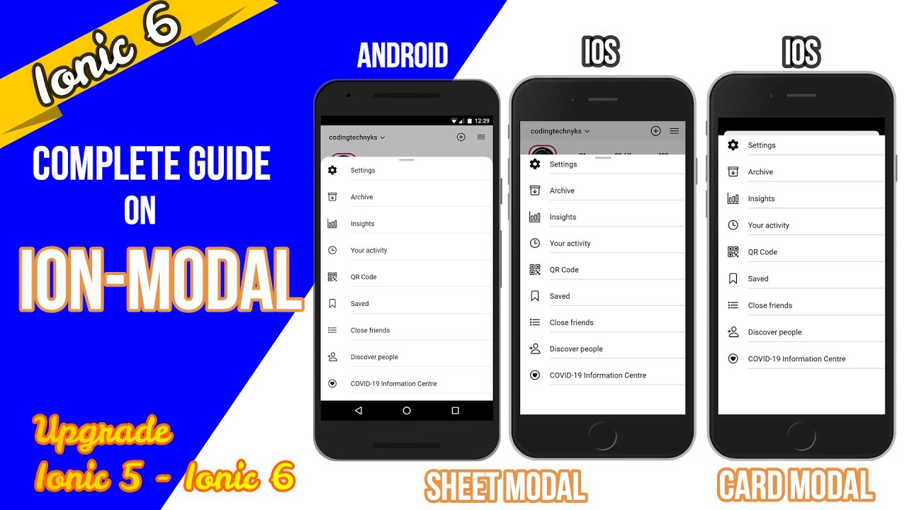 Ionic 6⚡️What's New | Upgrade Ionic 5 - Ionic 6 | Ionic 6 Bottom Sheet | Complete guide on ion-modal