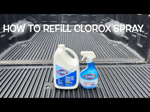 How To Refill Clorox Clean-Up Disinfectant Cleaner Bleach Spray