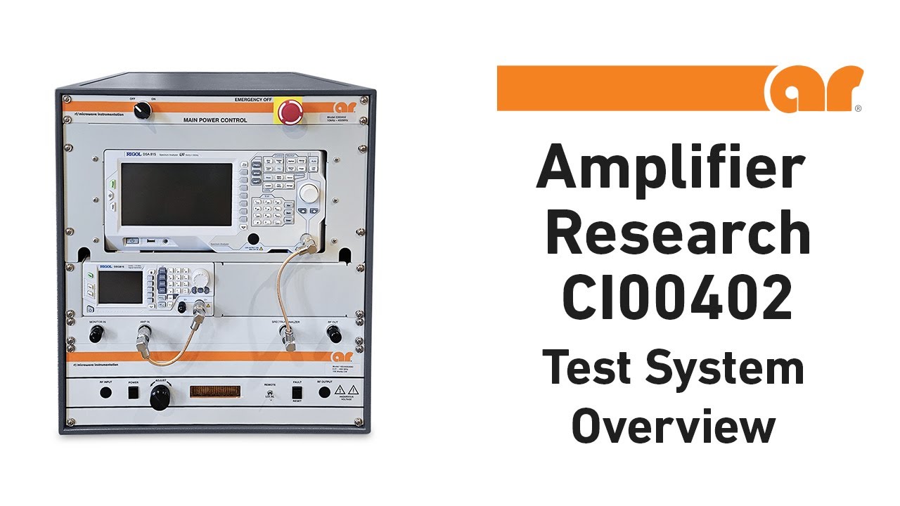 Amplifier Research CI00402 - Conducted RF Test System Walkthrough