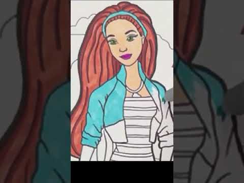 Barbie Coloring Pages #shorts