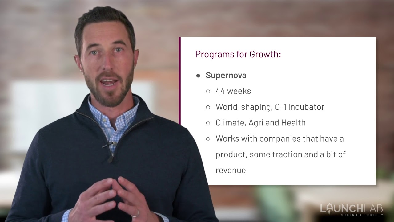 SU LaunchLab Programmes: Inspire, Build, Grow & Support