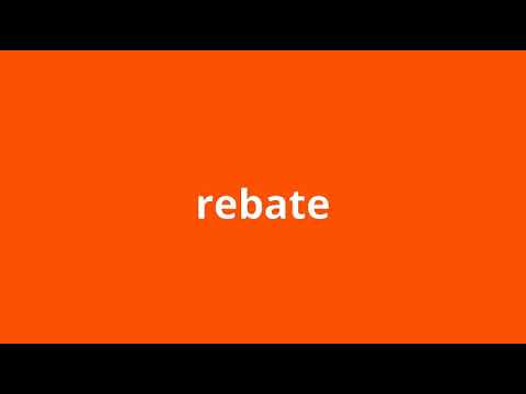 what is the meaning of rebate