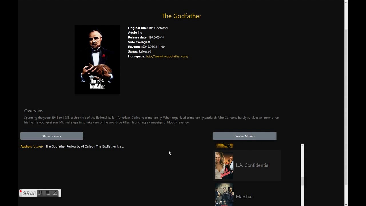 The Movie DB with Spring Boot Rest Client & Angular 4 Application example