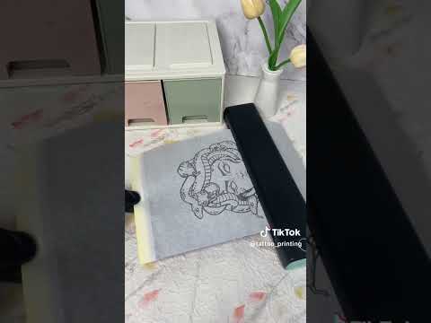 How to Use Tattoo Stencil Printer - Bluetooth