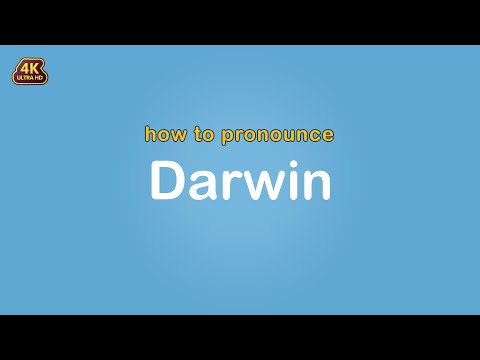how to pronounce Darwin 【Name】