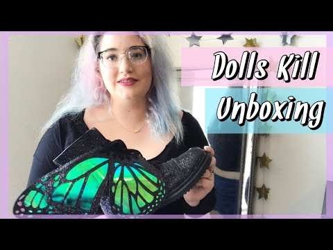 Unboxing Dolls Kill Limited Edition METAMORPHIC Boots