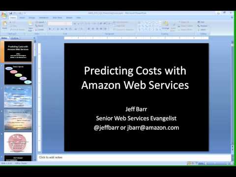 Predicting Costs on Amazon Web Services