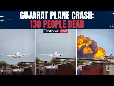 Gujarat Plane Crash LIVE: At Least 130 Dead; Ahmedabad Plane Crash Death Toll; 169 Indians On-Board
