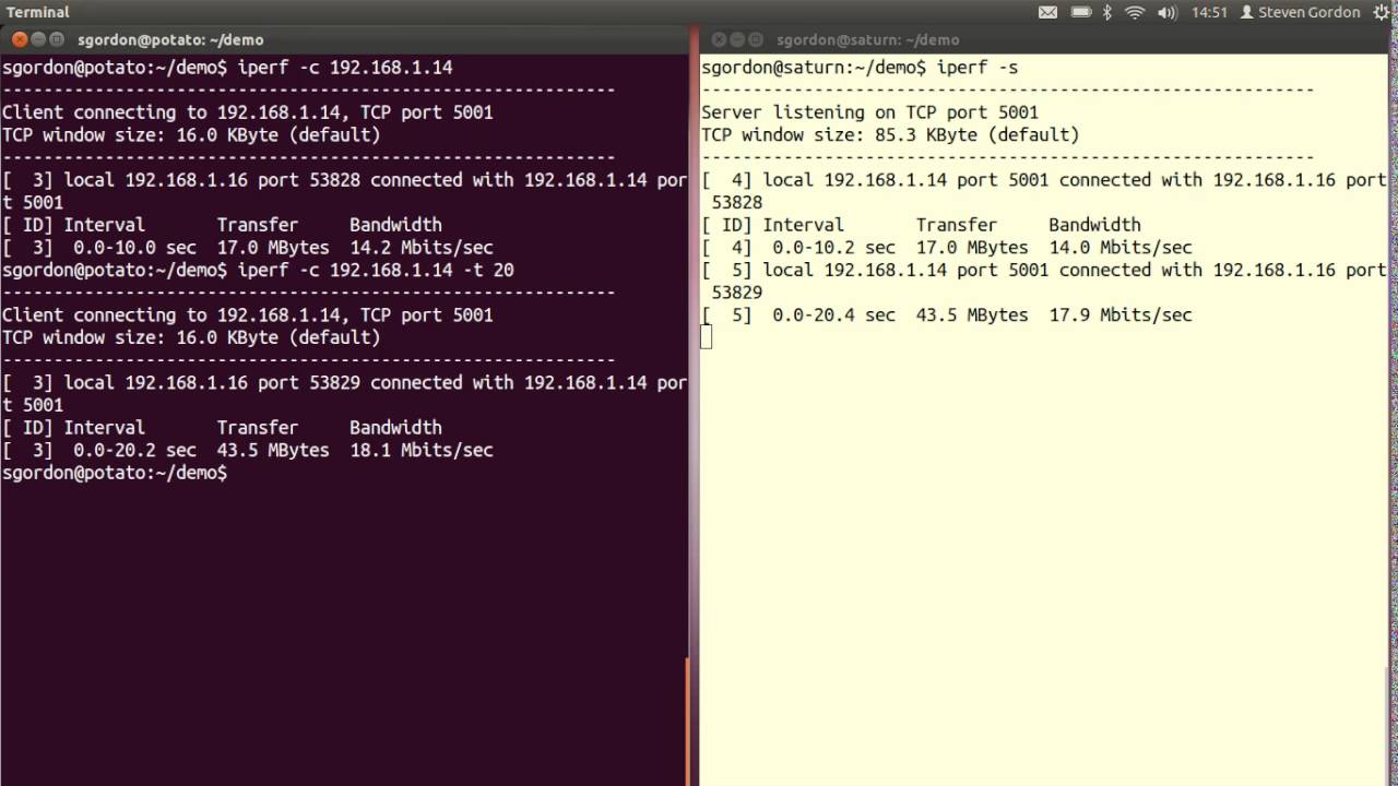 Using iperf to Measure Application Throughput in the Internet