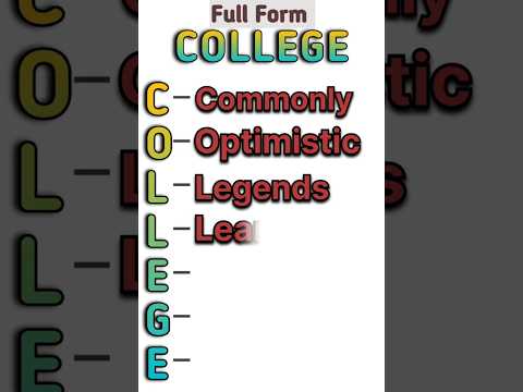 College🏢Full Form| Full Form of College#fullform#college#shorts#status