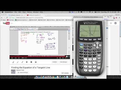 TI 84 Equation of a Tangent Line