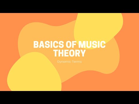 Basics of Music Theory: Dynamic Terms