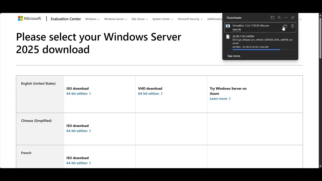 Installing Windows Server 2025 VM in VirtualBox - Day 15