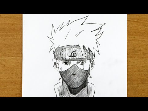 How to Draw Kakashi Hatake Step by Step | Kakashi Easy Drawing for Beginners | Anime Drawing