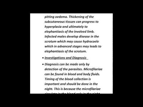 what is filariasis