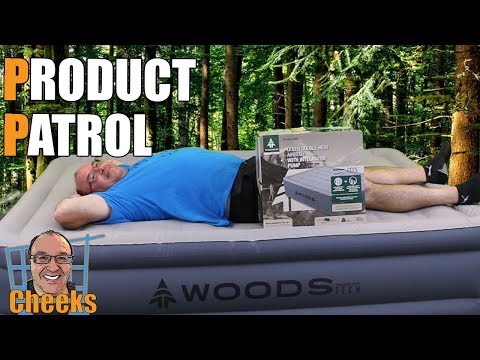 Woods Camping Inflatable Mattress Review: Double High with Built in Pump