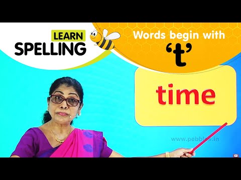 Spell & Tell Words that begin with 'T' | Word Phonics | Learn Spelling Words begin with Alphabet 'T'