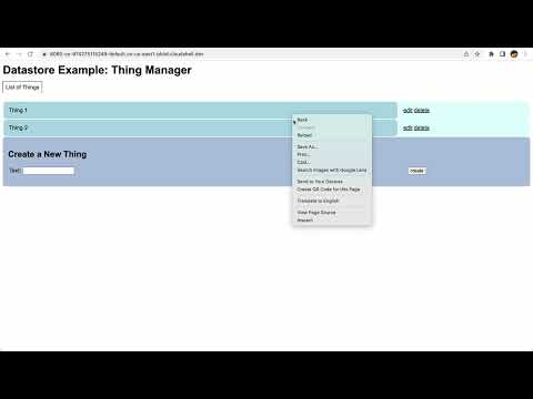 CS1520 Lecture 21b: Using the Google Cloud Datastore Python API
