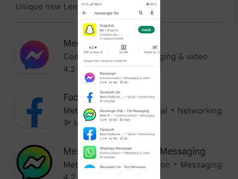 Again messenger lite vanish from playstore 😑