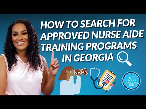How to search for approved nurse aide training programs in Georgia.