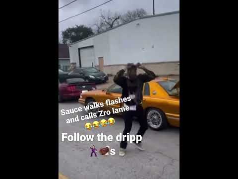 Sauce Walka flashes during video shoot #saucewalka #tsf #Zro #Htownremix
