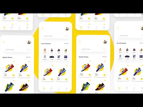 Shoe App Design in figma - Speed art
