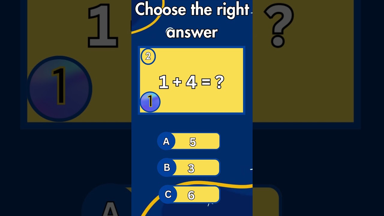 Fun Math Quiz for Year 1 | Learn and Practice Basic Addition & Subtraction| 5 Second Rule