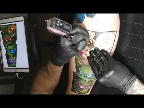 Ninja Turtles - Tattoo Timelapse