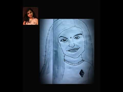 Shivangi drawing// Just a try // Cooku with Comali // please support my channel//pencil arts