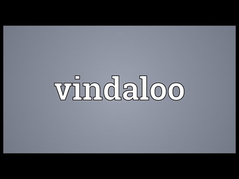 Vindaloo Meaning