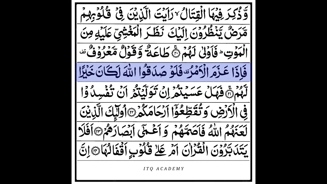 Amazing Calm Relaxing Quran Recitation Of Surah Muhammad Quran Allah ...