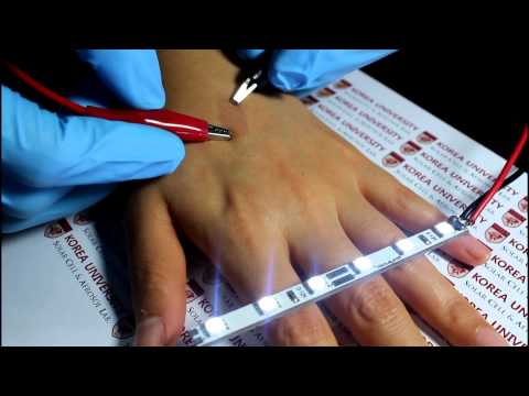copper nanofiber transparent conducting film (movie 1)