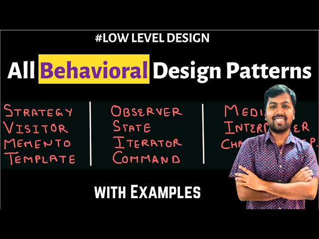Understanding Behavioral Design Patterns: A Comprehensive Guide ...