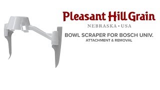 Bowl scraper for the Universal Plus mixer at PHG