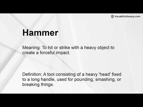 Hammer Meaning