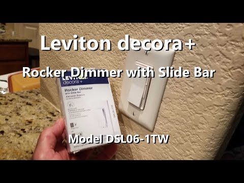 Leviton DSL06-1TW Rocker Dimmer switch for LED lights.