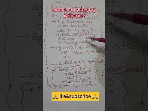 WHAT IS OLFACTORY INDICATOR #SHORTS