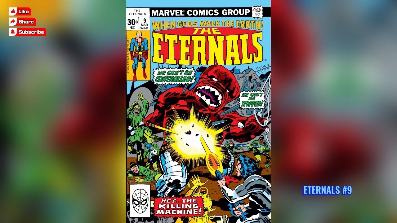 Marvel Comics History: #Eternals #9 (March 1977) #marvelcomics