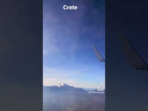 Landing in Crete island Greece