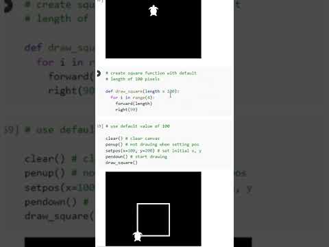 How Do You Draw Square and Rectangle in Python? #python #pythons #pythonprogramming #shorts