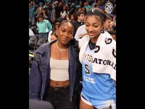 ๐คฉ Angel Reese & Coco Gauff post game | New York Liberty Chicago Sky WNBA basketball #shorts #short
