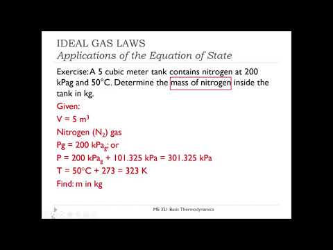1 Applications of Ideal Gas Equation of State